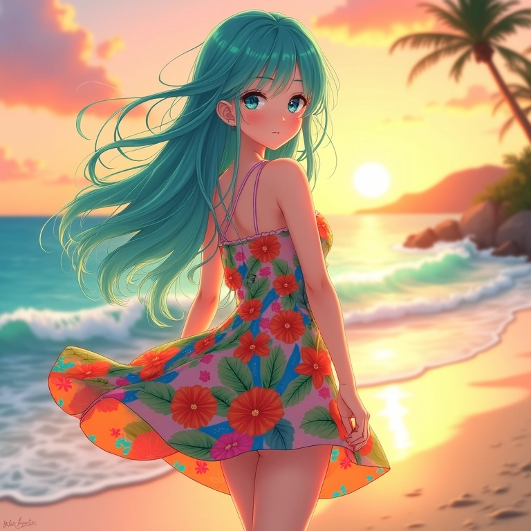 anime girl pfp ocean :: Perchance AI Art