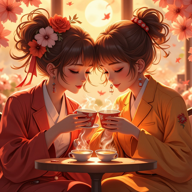 busty asian lesbians :: Perchance AI Art