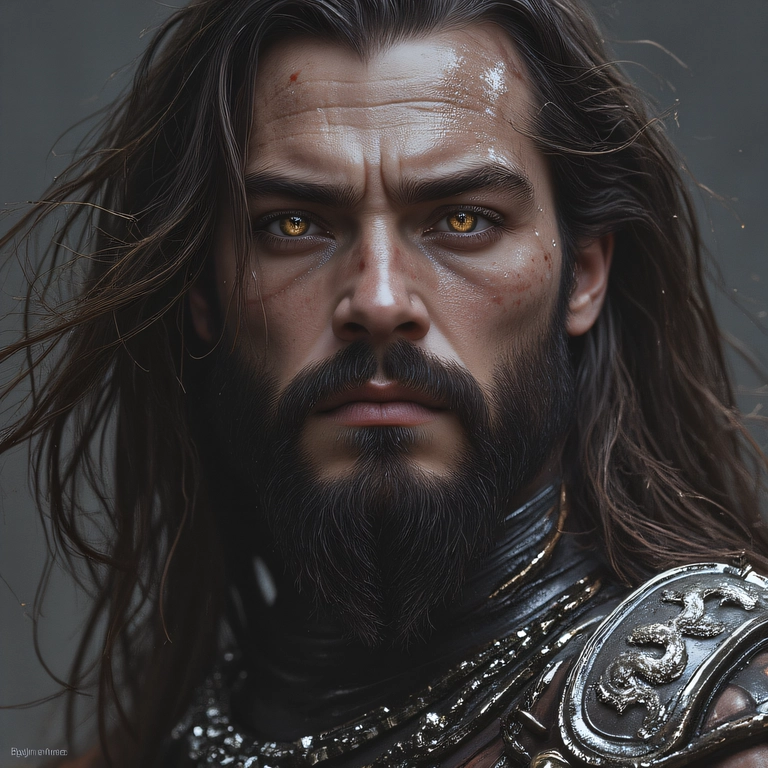 conan ai generated barbarian face portraits